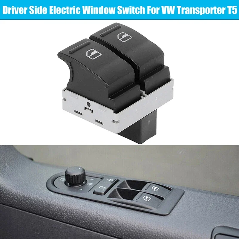 4Pins-Car-Electric-Door-Window-Switch-Driver-Side-Parts-For-VW-Multivan ...