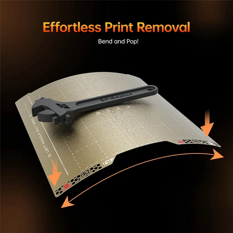 BIGU Pyrogrip Build Plate 346mm x 355mm Spring Steel Sheet Double-Sided ...