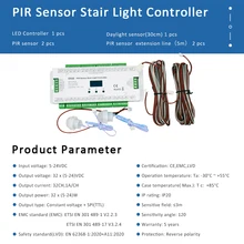 32CH ES32 PIR Sensor Stair Light Controller Human Body Infrared ...