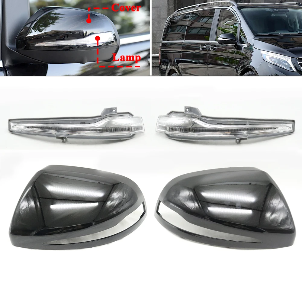 Rearview Mirror Turn Signal Lamp Light Indicator Housing Shell Cover ...