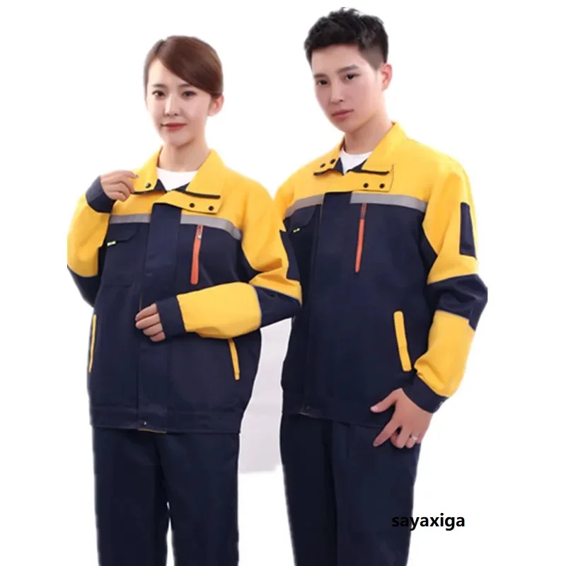 Worker-Clothing-Workwear-Clothes-Set-Men-Women-Workmen-Factory-Uniform ...