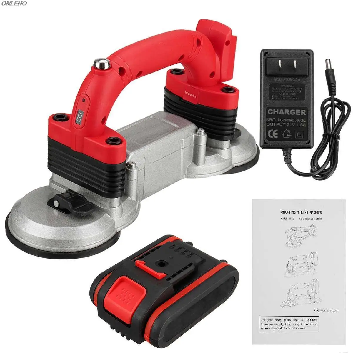 Double-Suction-Cups-Tile-Tiling-Machine-With-2-Batteries-Tiles-5-Speed ...