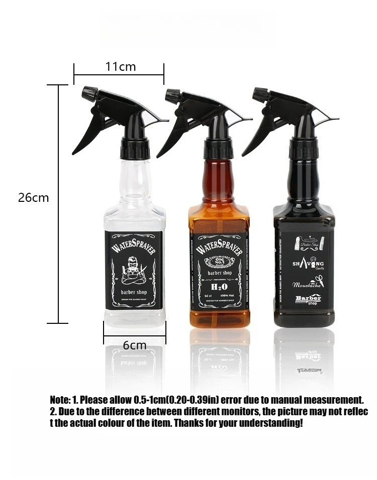 500ML Hairdressing Spray Bottle Salon Barber Hair Tools Water Sprayer ...