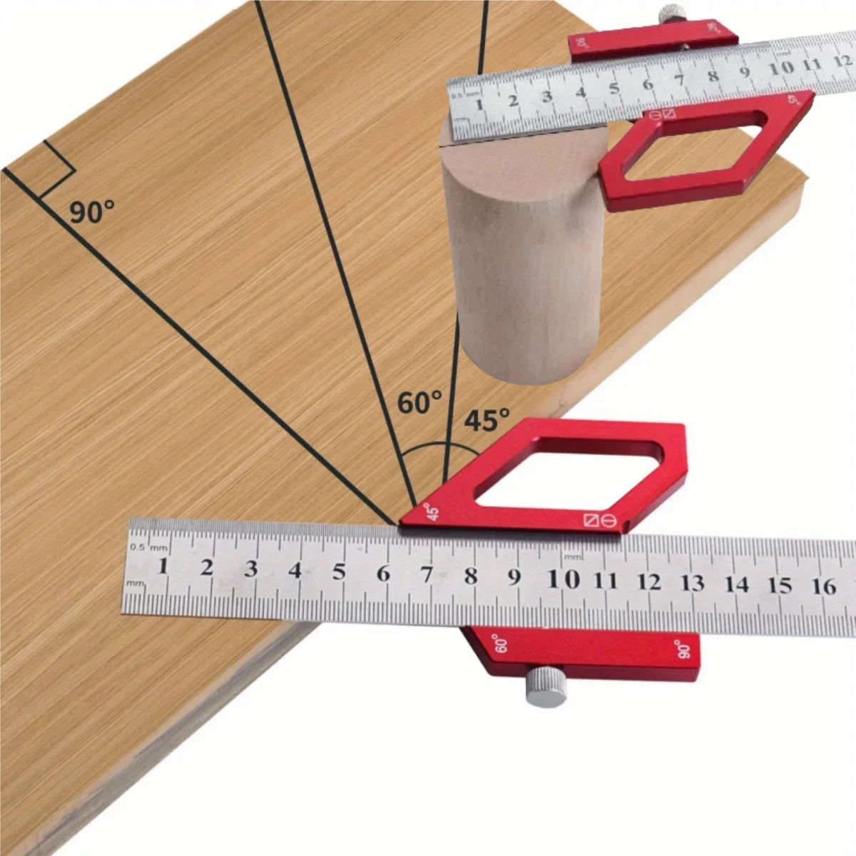 45-60-90-Degree-Angle-Scriber-Woodworking-Steel-Ruler-Positioning-Block ...