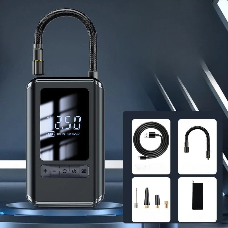 Inflatable-Pump-Portable-Handheld-Wireless-Charging-Digital-Display-Car ...
