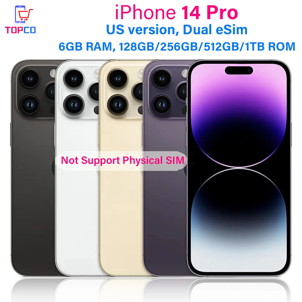 Apple-tel-fono-inteligente-iPhone-14-Pro-smartphone-Original-de-128-256 ...