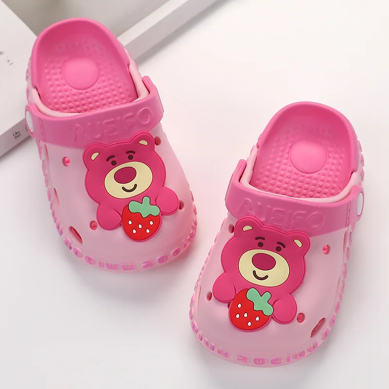 Disney-Children-s-Sandals-Hole-Shoes-Girls-Summer-Slippers-Lotso-Bear ...