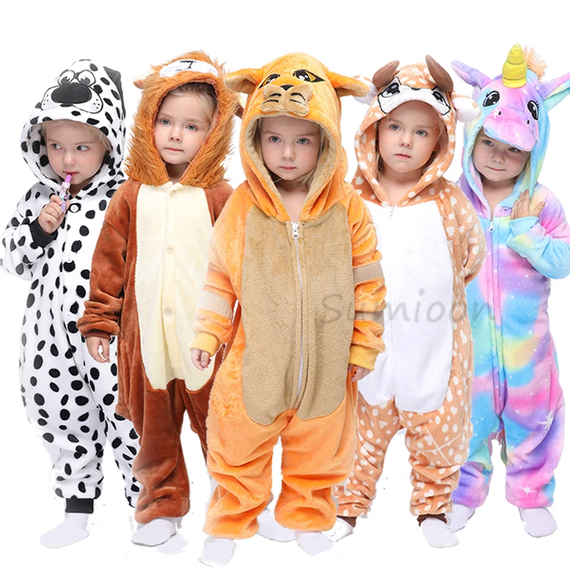 Pijama-de-flanela-infantil-macac-o-animal-de-desenho-animado-le-o-unic ...