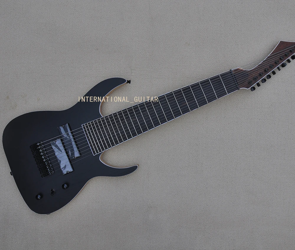 Factory-sales-of-10-string-electric-guitar-ASH-matte-black-body-maple ...