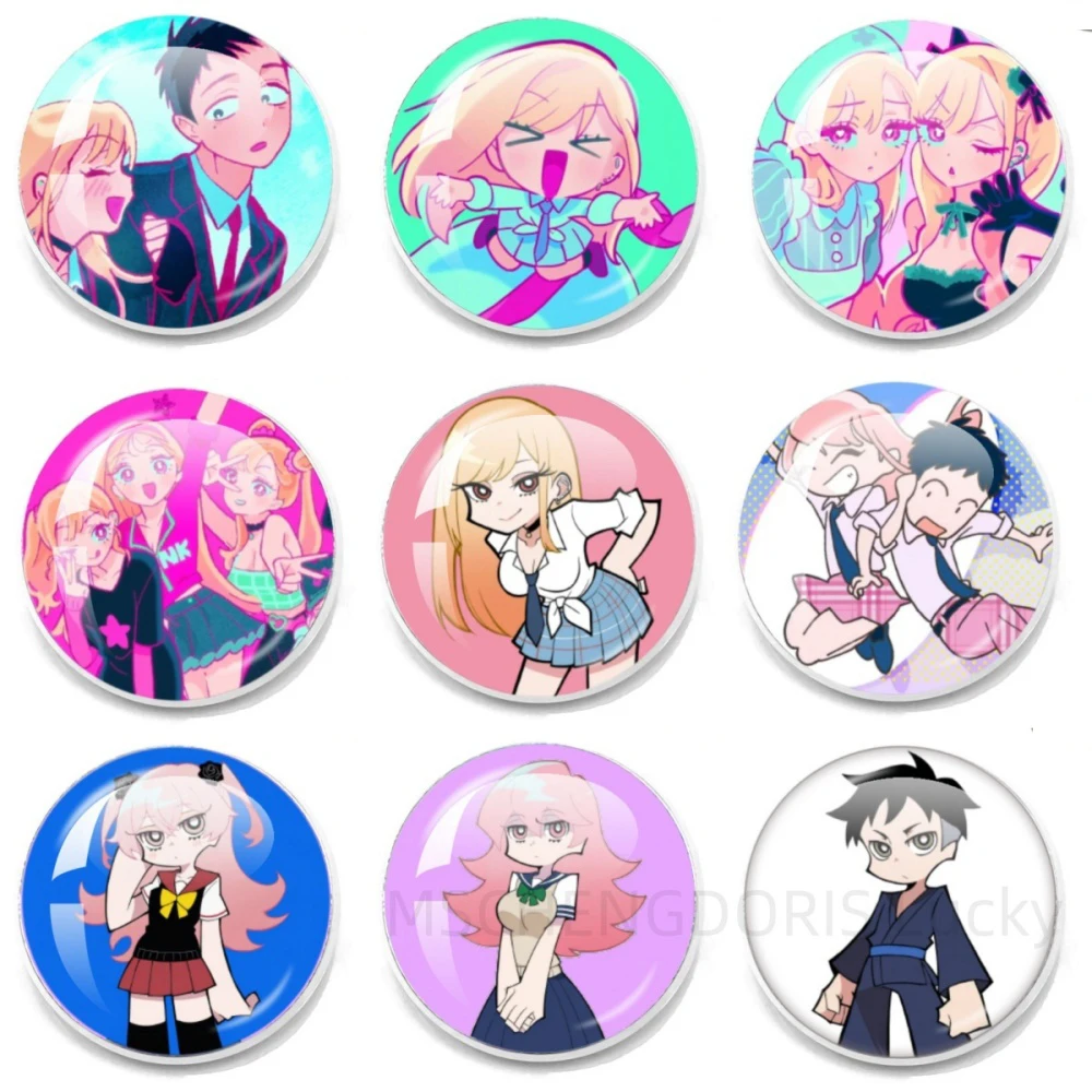 My Dress-Up Darling Pins Anime Brooch Kawaii Cartoon Figure Marin ...
