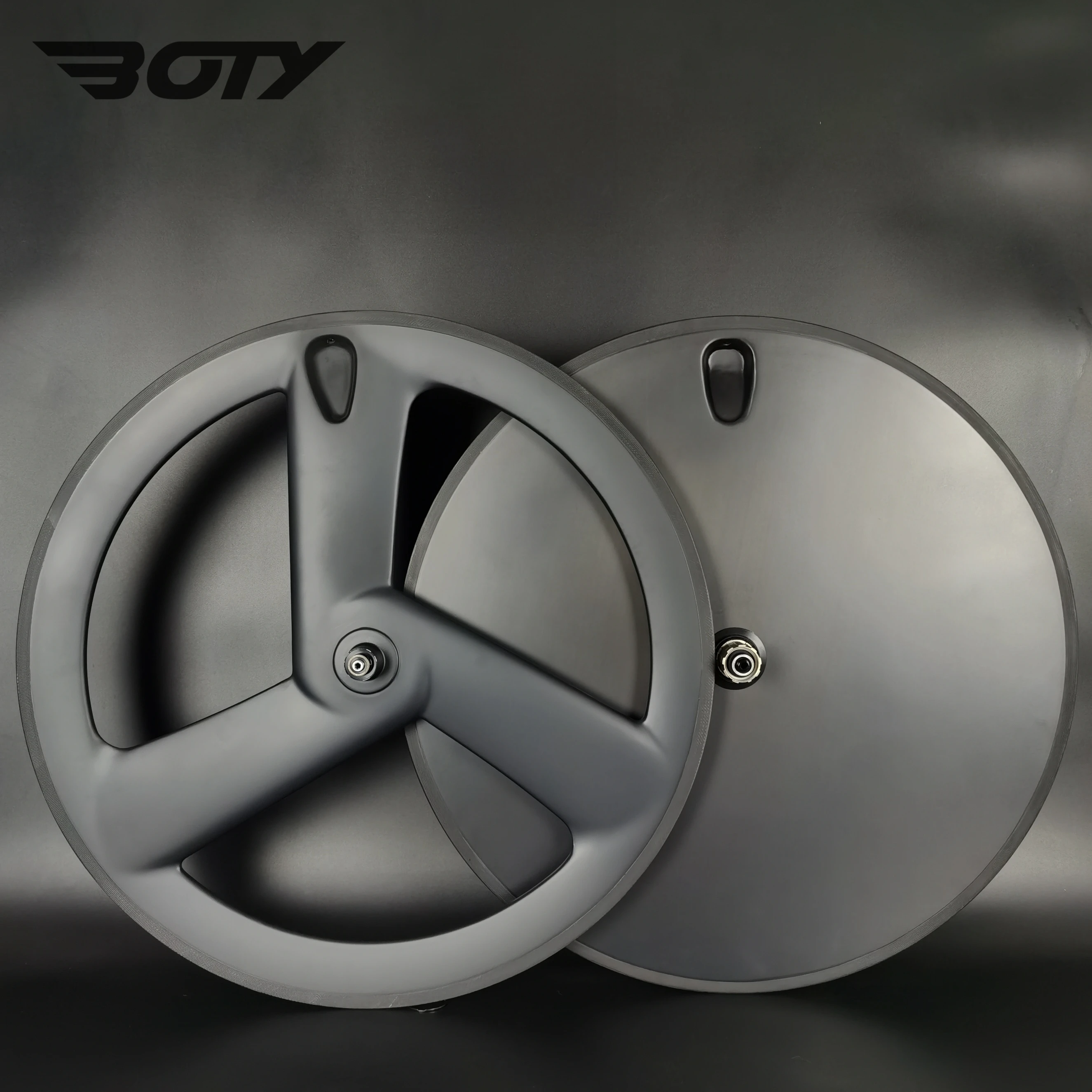 700C-carbon-laufradsatz-Vorne-3-speichen-Hinten-Disc-rad-Track-rennrad ...