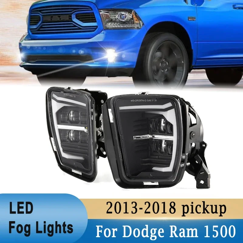 LED Fog Lights for Dodge Ram 1500 Pickup 2013-2018 Waterproof Front ...