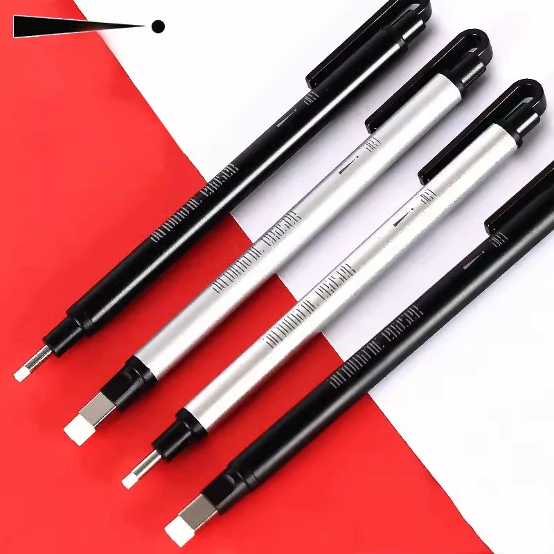 Retractable-Click-Mechanical-Eraser-Pen-Style-Push-Rubber-High ...