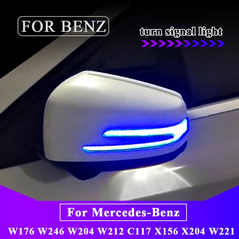 2pcs Dynamic Turn Signal LED Light Side Mirror Indicator For Mercedes ...