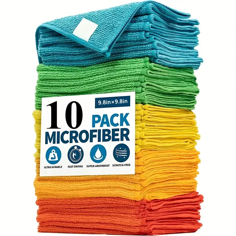 10/5/3pcs Microfiber Cleaning Cloth, Dishwashing Cloth Household Rag ...