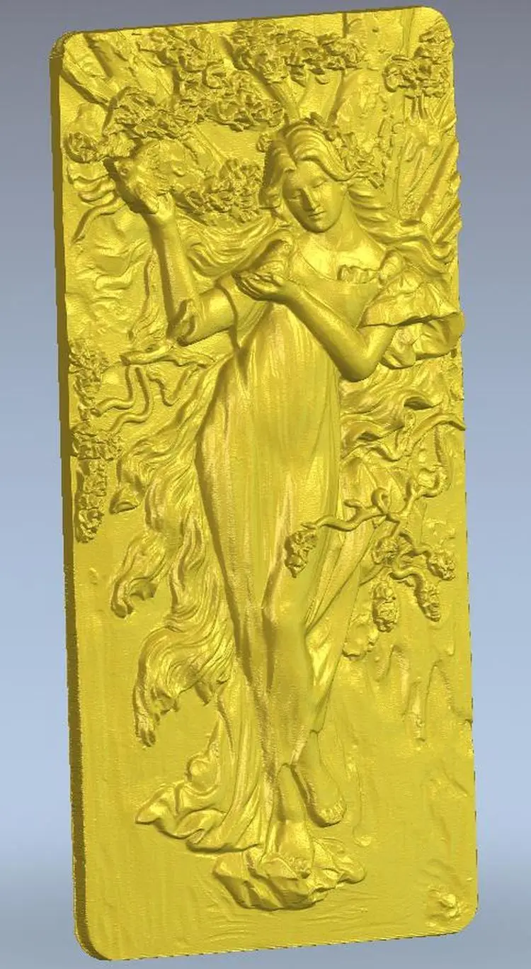 Spring Lady Artcam 3D -S Modell Megkönnyebbülése A Cnc -Hez Stl Fájl ...