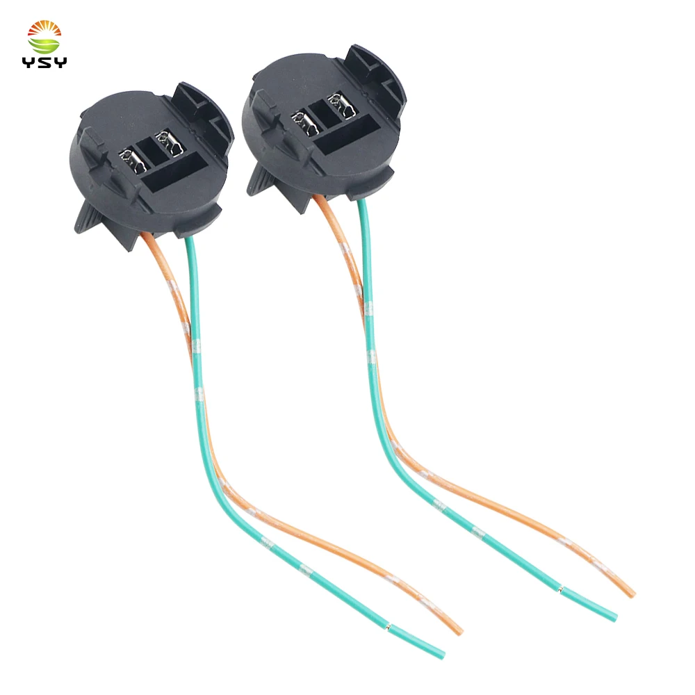 2pcs TK-302 Car Light Bulb Base Holder Socket Wire Adapter H7 Halogen ...