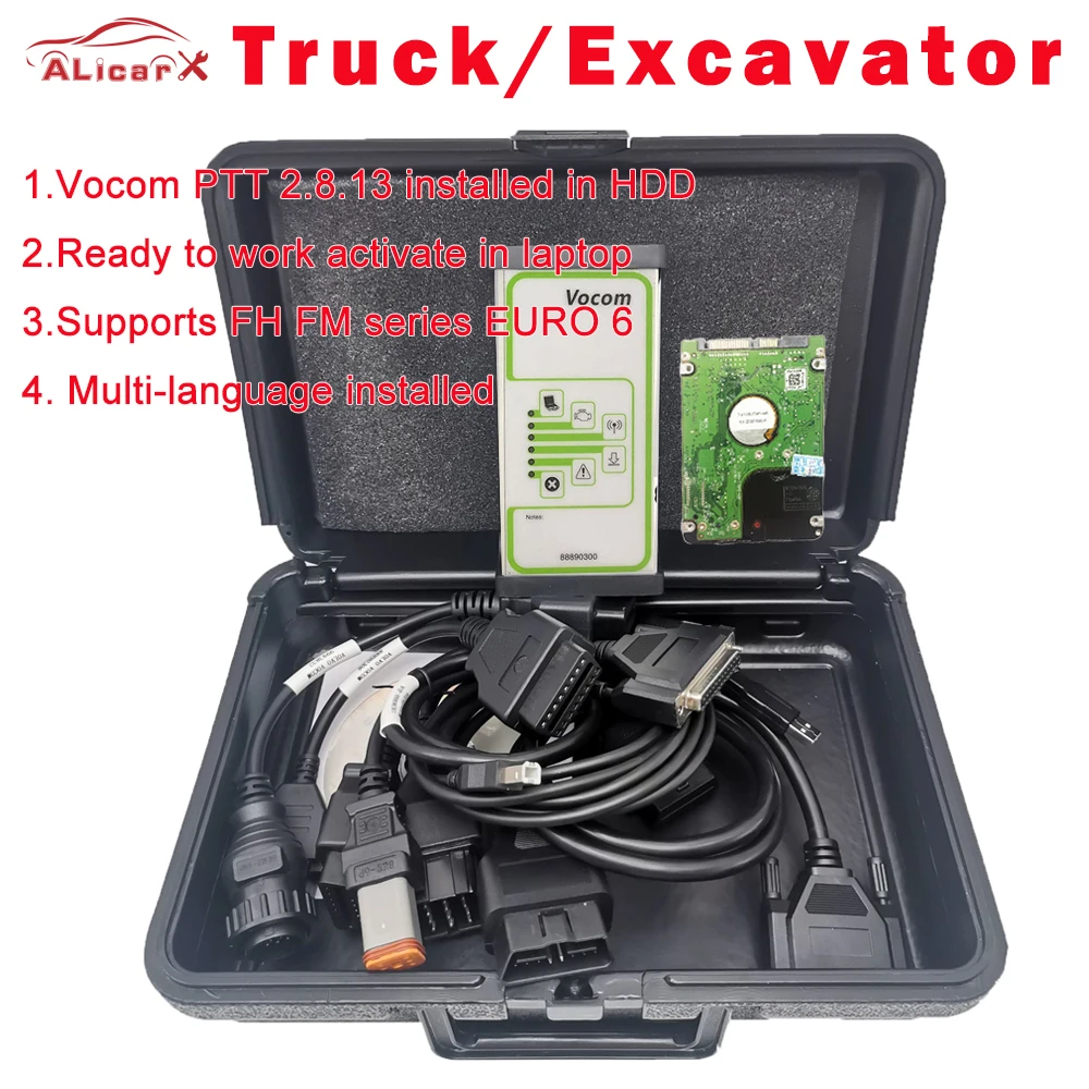 Truck Diagnostic Tool Vocom 88890300 Ptt2.8.13 /1.12 Tech For Volvo ...