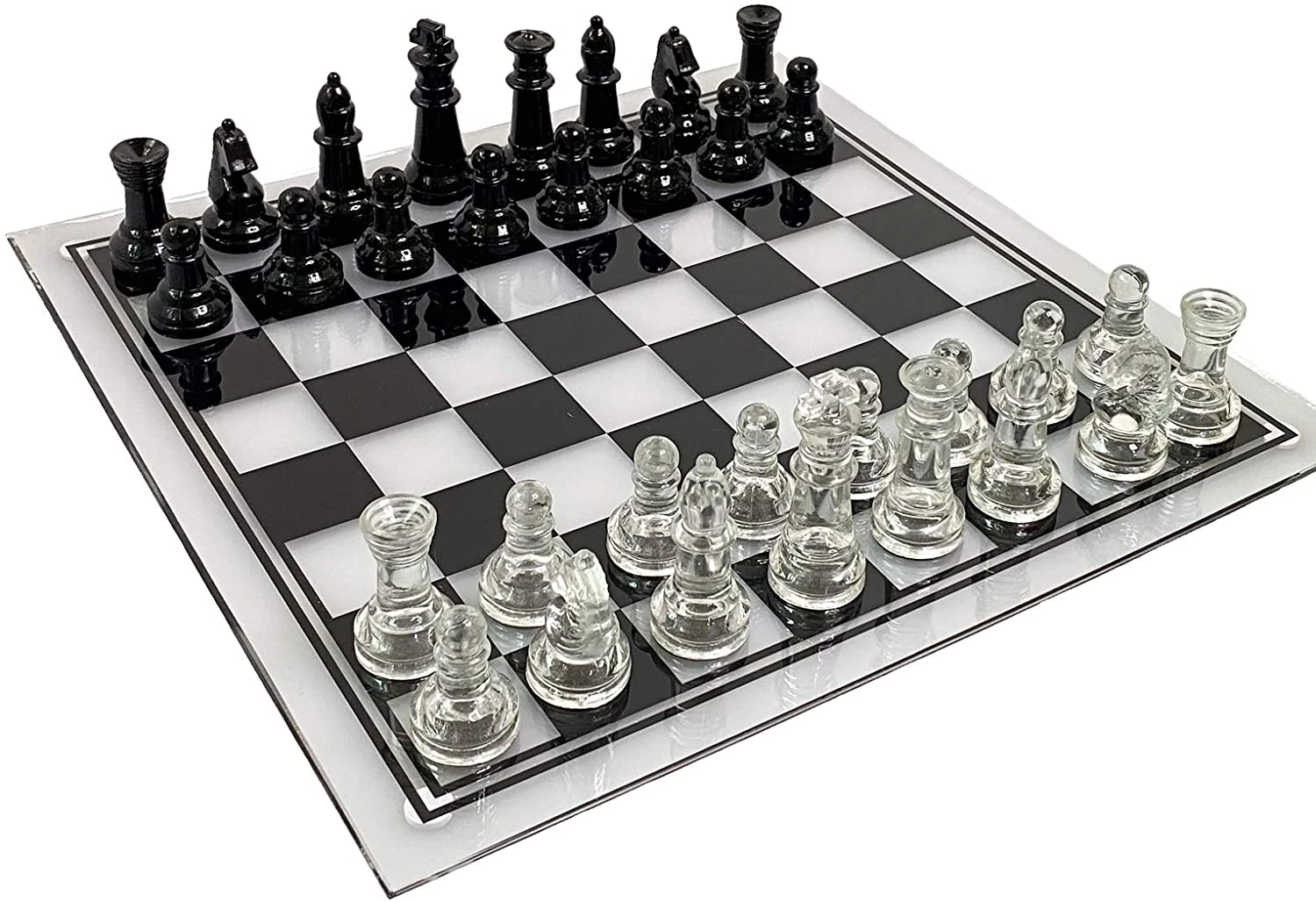 25*25CM Large Acrylic Chess Board Anti Broken Elegant Glass Chess ...