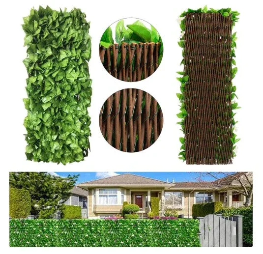 40cm-Retractable-Artificial-Garden-Plant-Fence-Gates-Trellis-Decoration ...