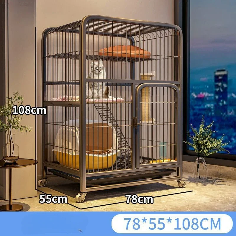 Cat Carrier Home Indoor Extra Large Free Space Cat Villa Multi-storey ...
