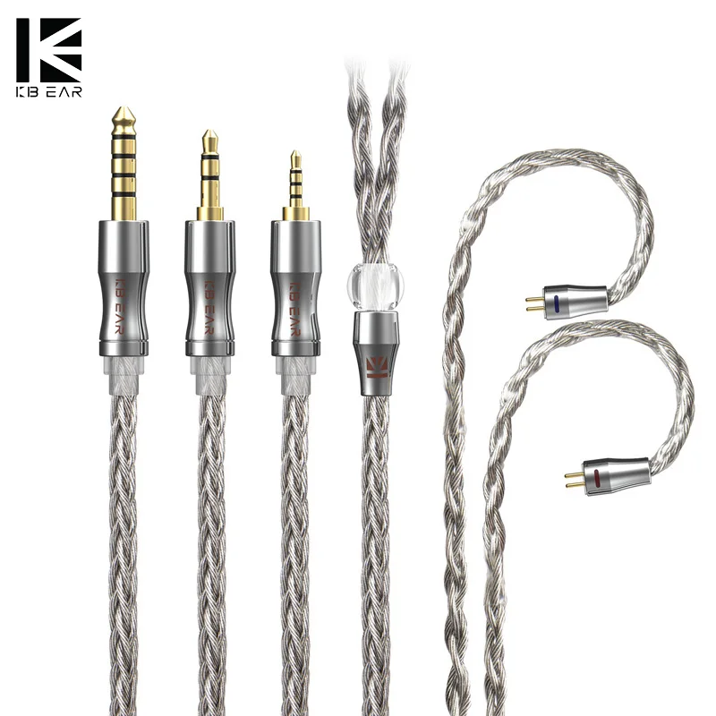 KBEAR Wide 8 Core Earbuds Connector 5N Graphene Single Crystal Copper ...