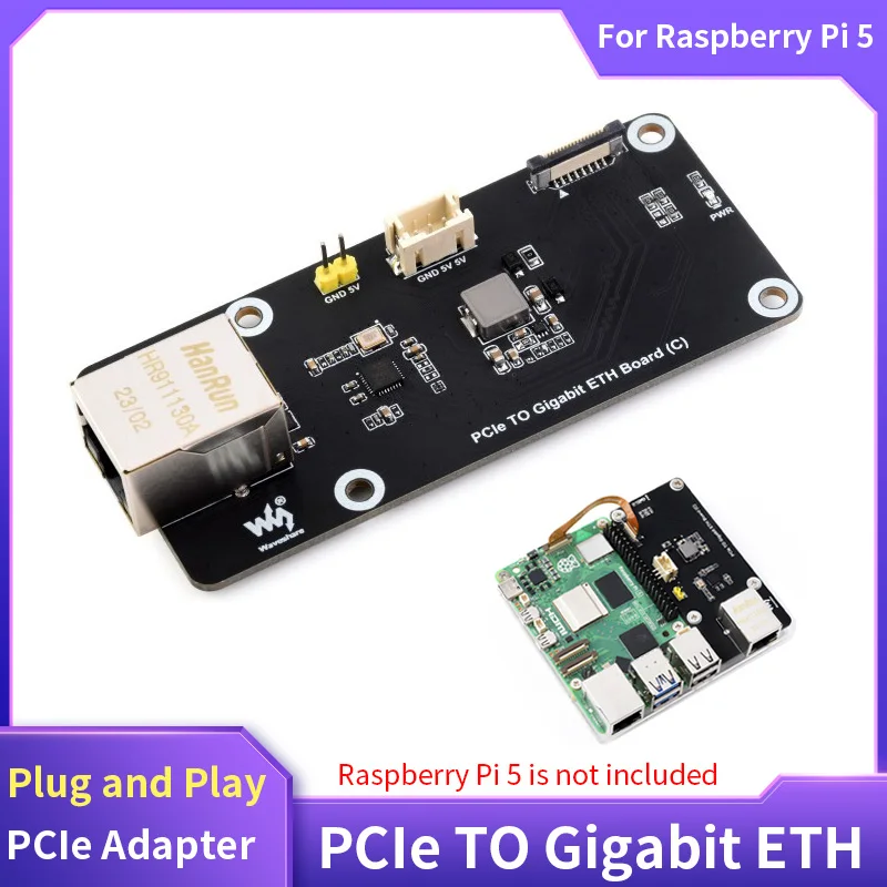 Raspberry-Pi-5-PCIe-to-Gigabit-ETH-Board-C-Plug-And-Play-Driver-Free ...