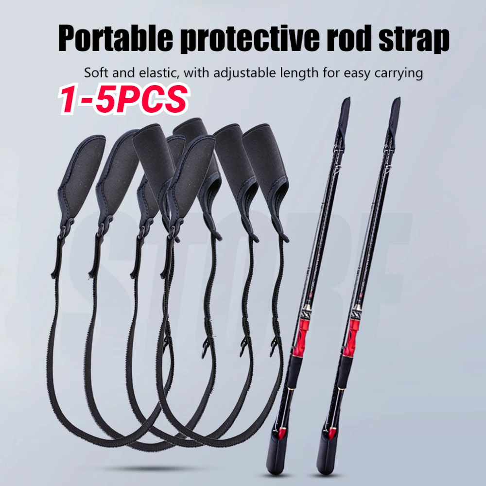 5-1PCS-Fishing-Rod-Socks-Srtap-Fishing-Pole-Sleeves-Belt-Rod-Protector ...