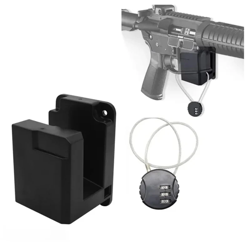 New-Tactical-AR15-Wall-Mount-Gun-Hanger-With-Wire-Lock-AR15-Rack-Rifle ...