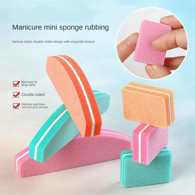 Double-sided-Mini-Nail-Sponge-File-Colorful-Nail-Polish-Sanding-Buffer ...