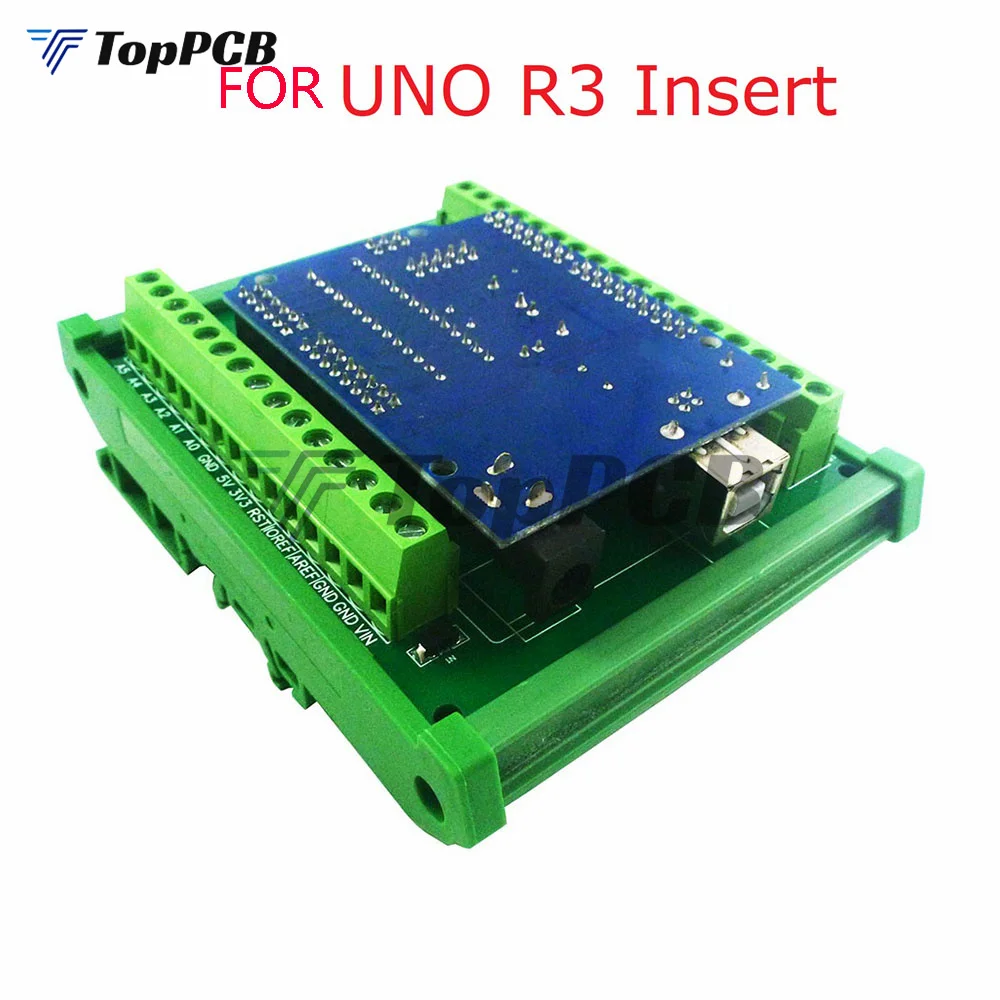 DIN Rail Mount Screw Terminal Block Adapter Module For Arduiuo ESP32S ...