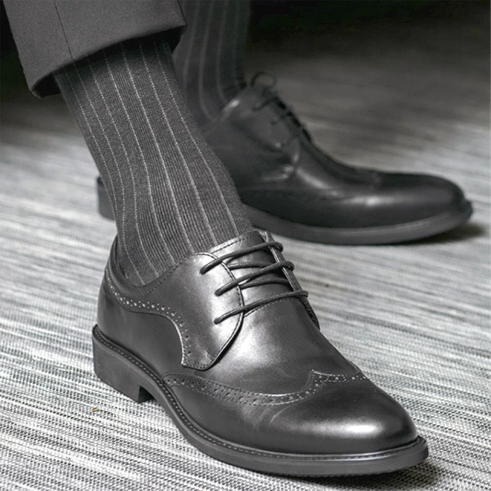 1-Pairs-Summer-Men-s-Ribbed-Business-Dress-Socks-Casual-Striped ...