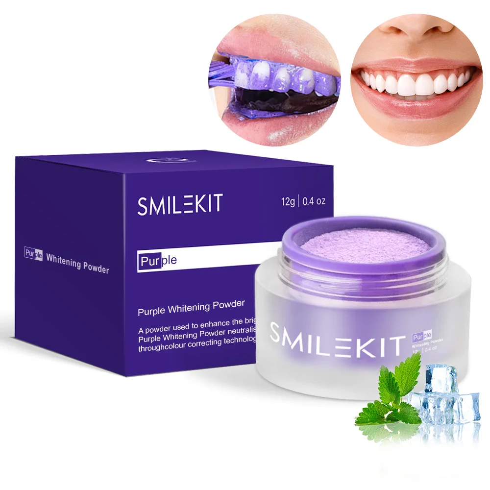 Smilekit Dental Teeth Whitening Powder Remove Plaque Stains Colour ...