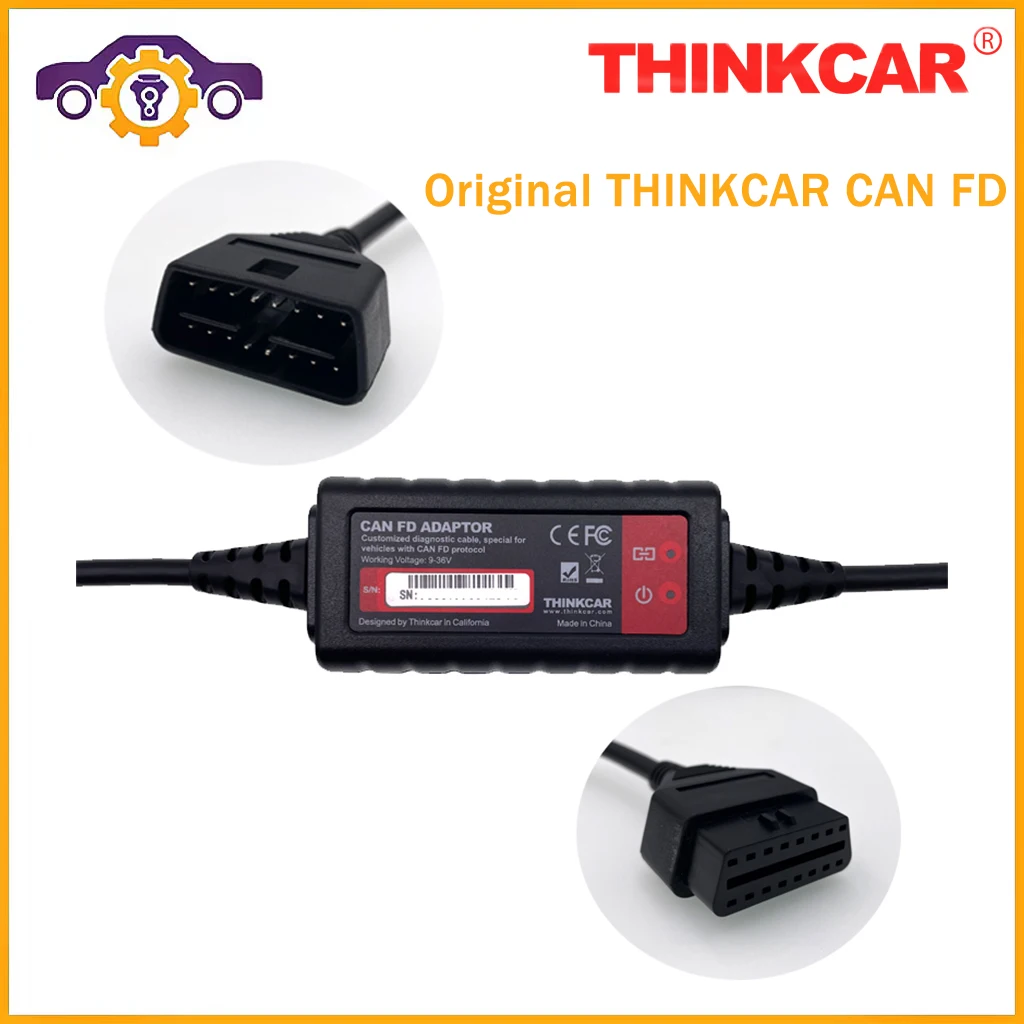Replacement CAN FD Connector Work For Can FD Compatible Vehicles ThinkCAR CANFD Diagnostic ...