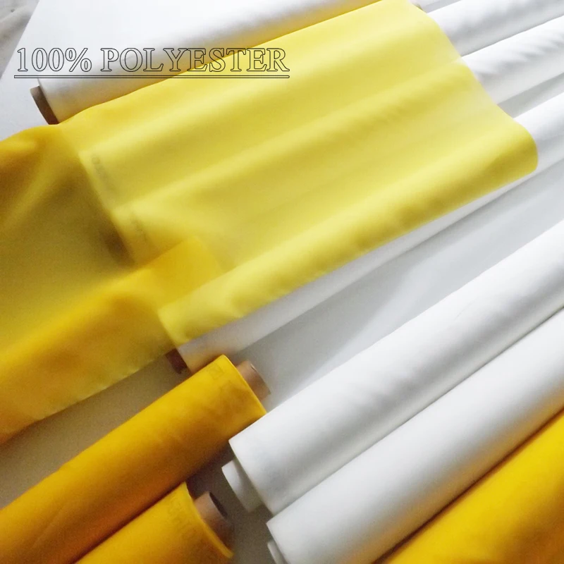 Screen-Printing-Mesh-120T-300Mesh-34um-Yellow-100-Polyester-Silk-Fabric ...