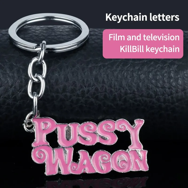 Key Chain Film And Television Kill Bill Electroplating Key Chain Pussy Wagon Alloy Drip Pendant ...