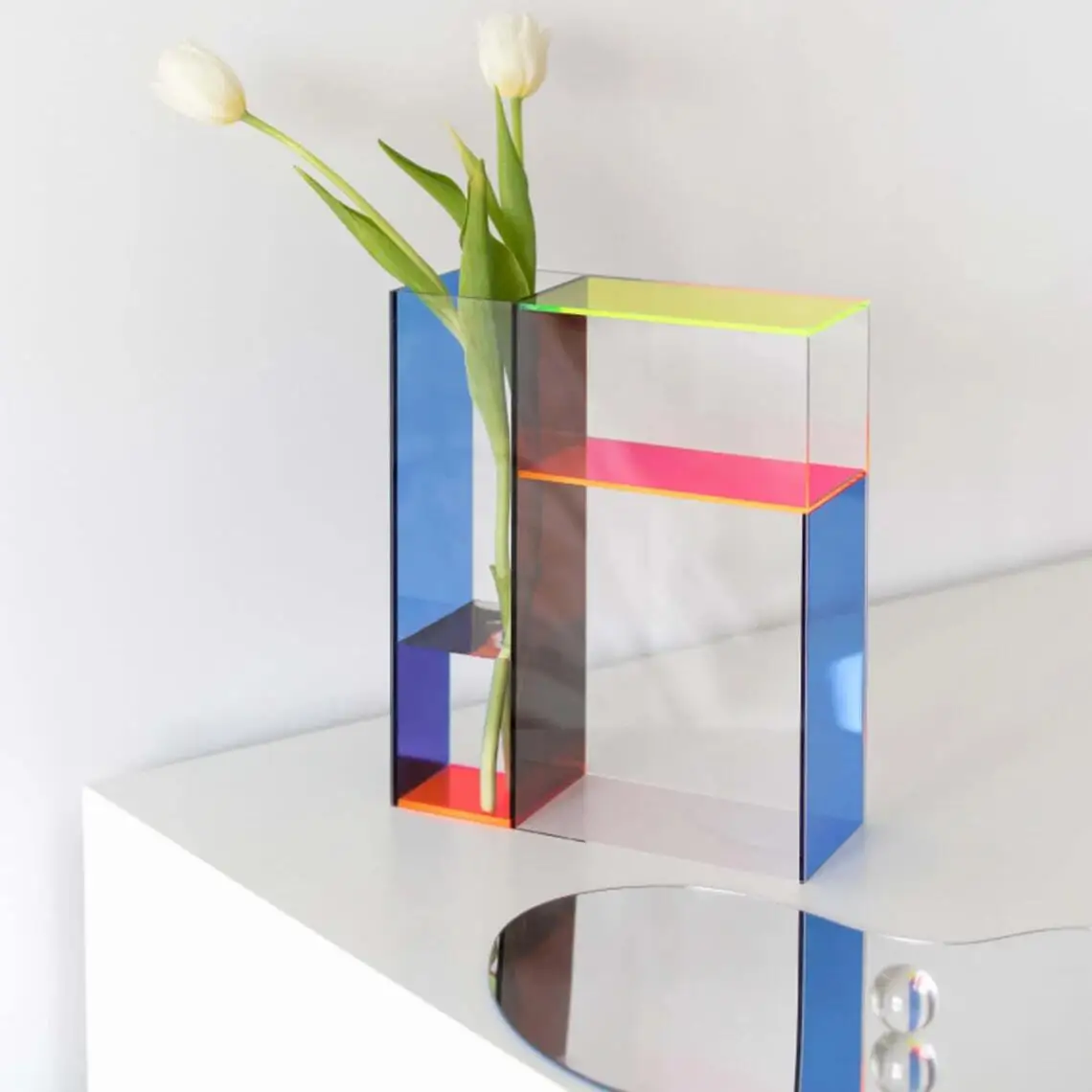 New-creative-acrylic-dazzling-rectangle-vase-home-decoration-tabletop ...