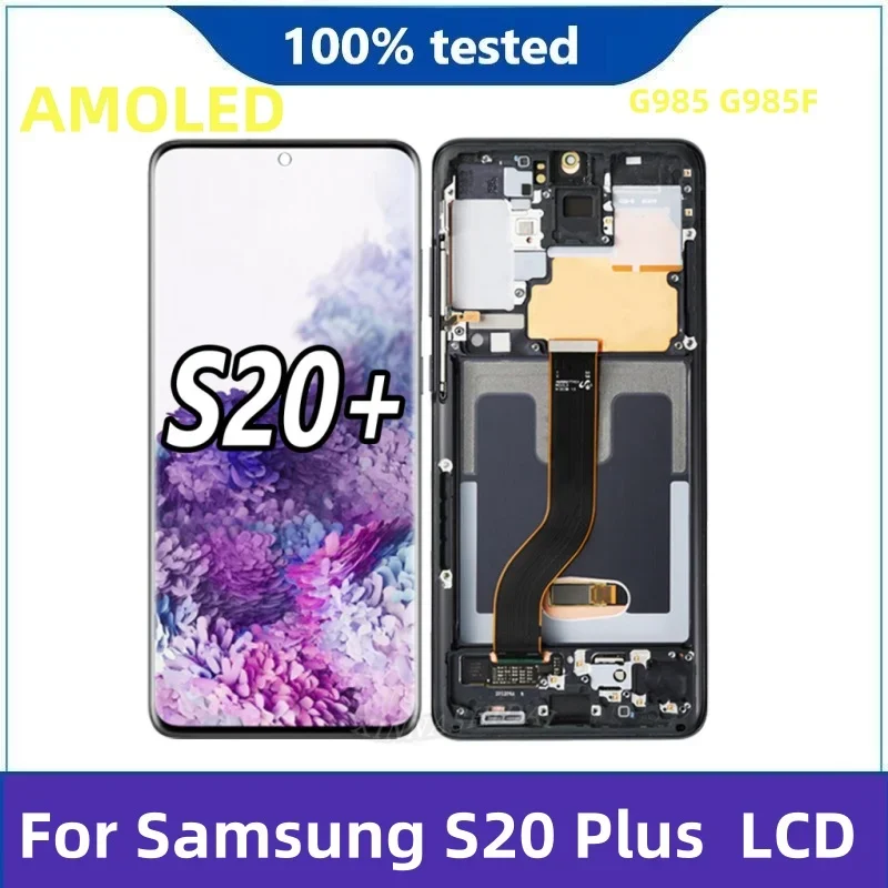 NEW-6-7-AMOLED-Screen-For-S20-Plus-With-Frame-For-Samsung-Galaxy-S20 ...
