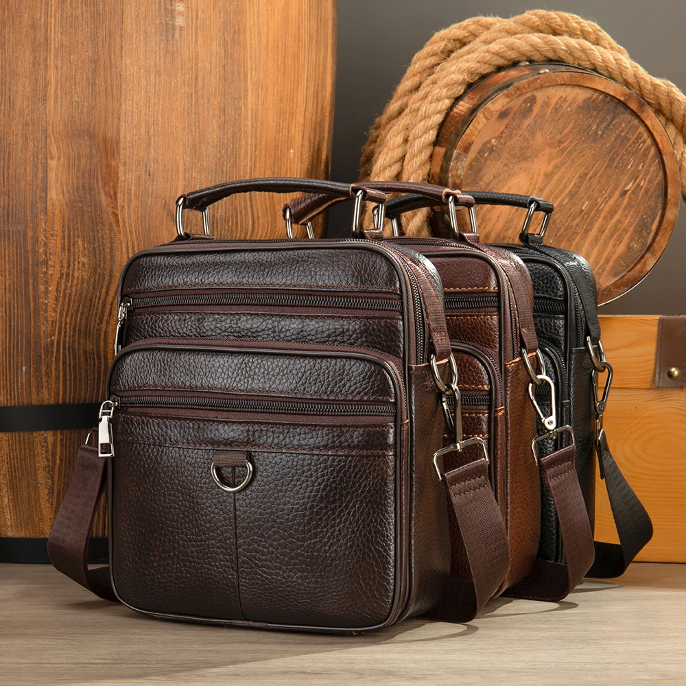 Westal-100-Leather-Messenger-Bag-Men-Shoulder-Bag-Genuine-Leather-Bag ...