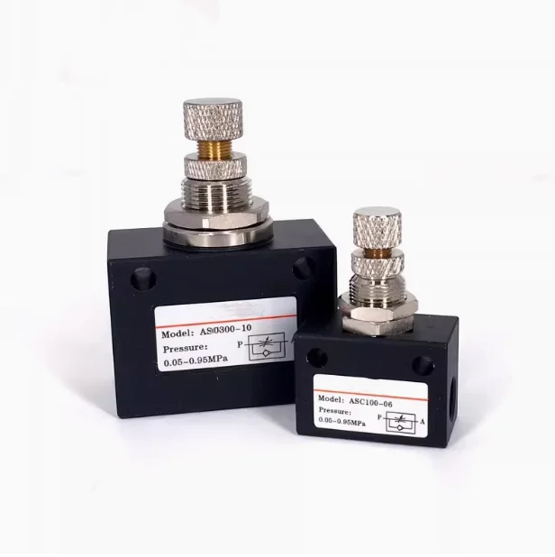 Brand new original one-way throttle valve ASC100-06/200-08 pneumatic ...