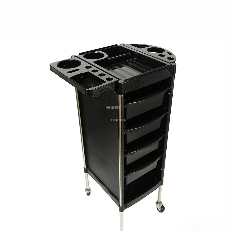 Stainless Steel Salon Trolleys With Wheels Simple Salon Furniture Hair ...
