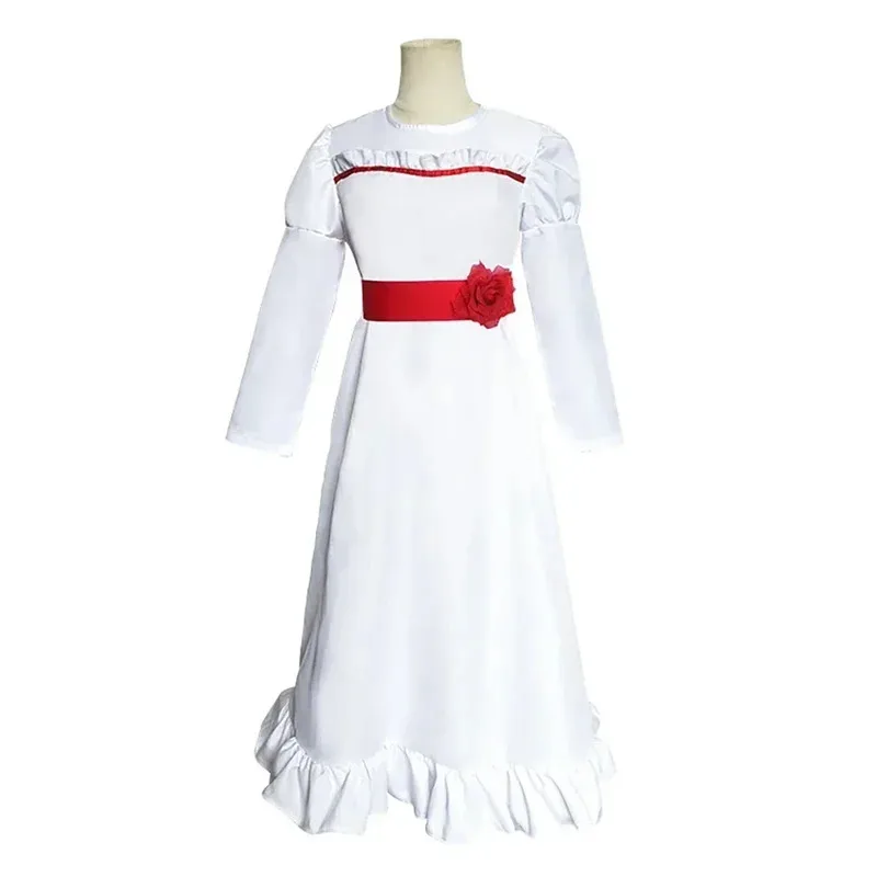Adult Kids Horror Bride of Chucky Annabelle Cosplay Costume Dress Wigs ...