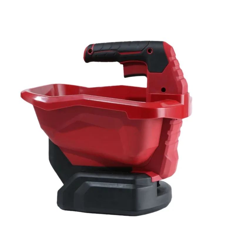 Cordless handheld spreader with 18v battery, electric fertilizer ...
