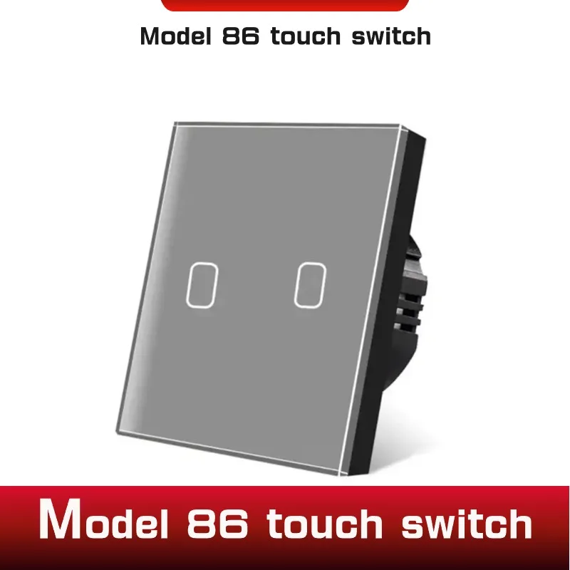 EU-Touch-Switch-AC100-240V-Led-Light-Switch-Panel-Tempered-Crystal ...