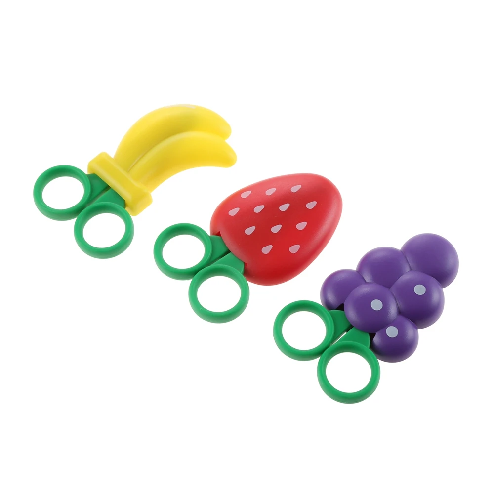 1pc Cute Fruit Scissors Mini Cartoon Manual Safety Scissors Kids ...