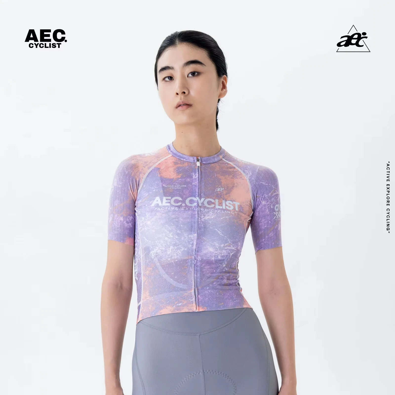 AEC 2026 New Women's Cycling Jersey Short Sleeve Summer Bicycle Jersey ...