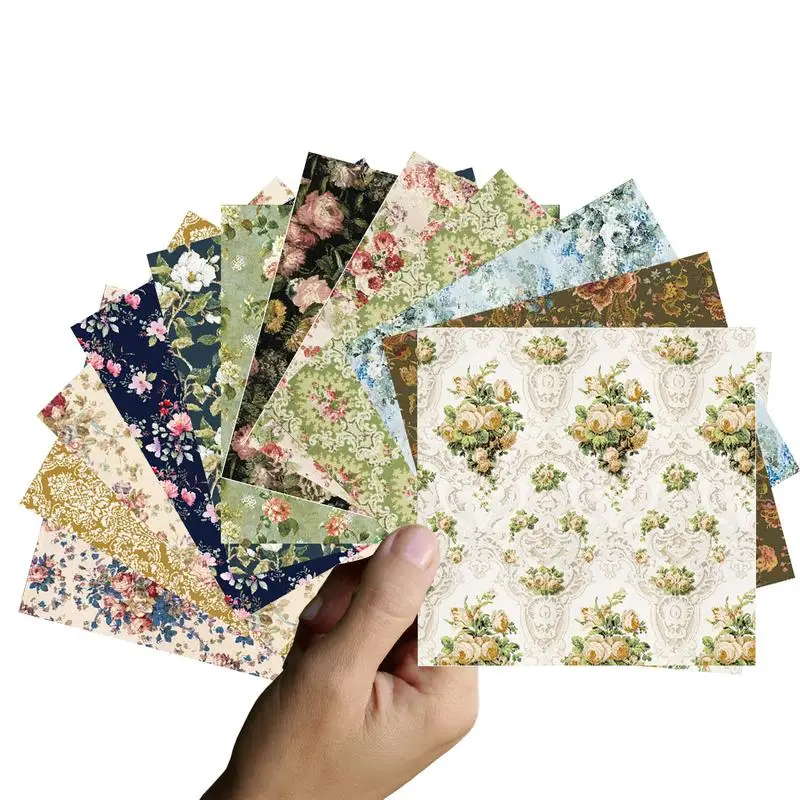 12-Sheet-Vintage-Scrapbooking-Paper-Scrap-Booking-Decoration-Supplies ...