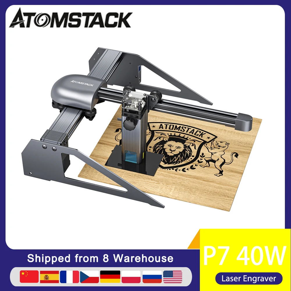 ATOMSTACK-P7-M40-40W-Laser-Engraver-Desktop-DIY-Engraving-Cutting-Machine-200-200-Engraving-Area ...