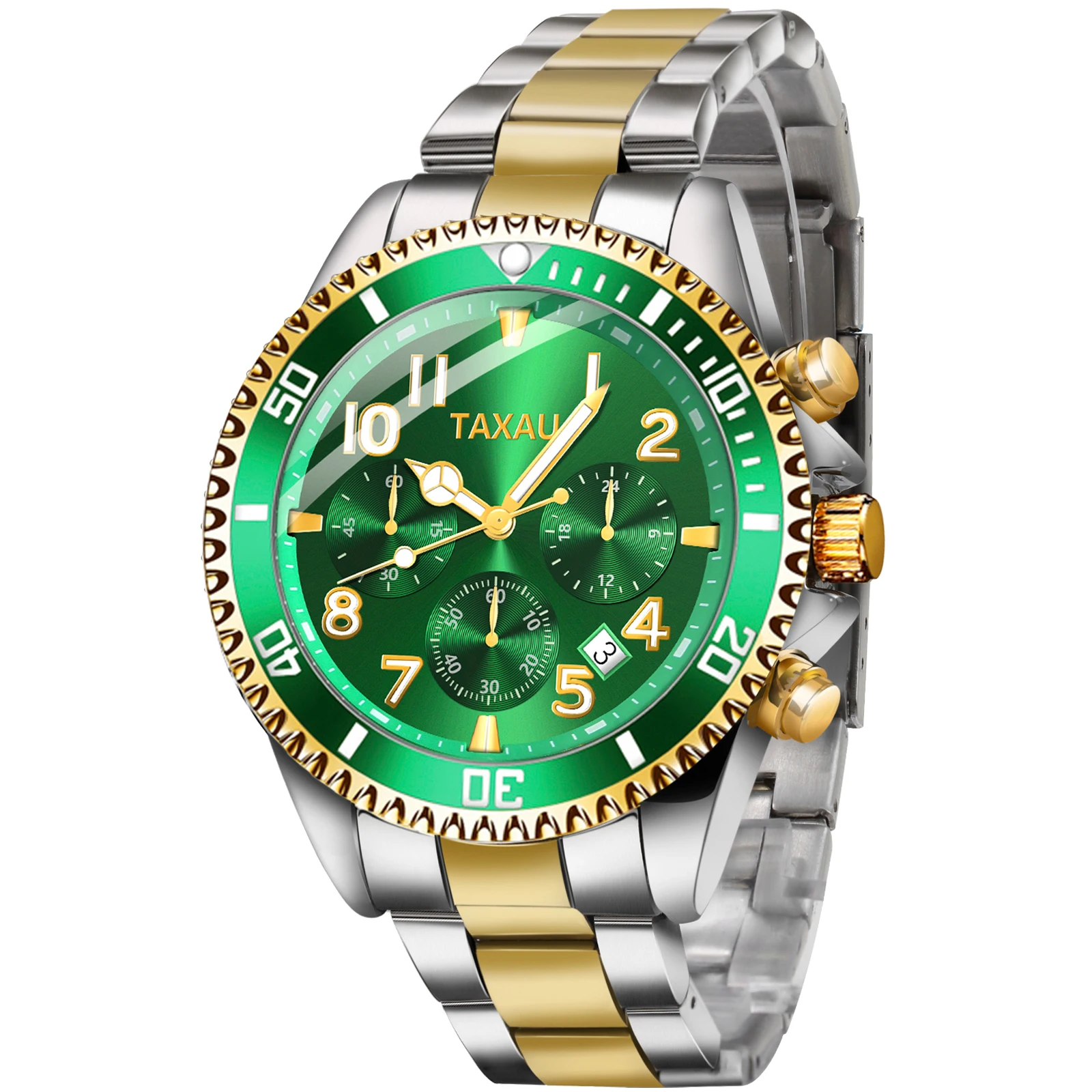 TAXAU Marca OLEVS Relógios de quartzo dos homens Multifuncional ...