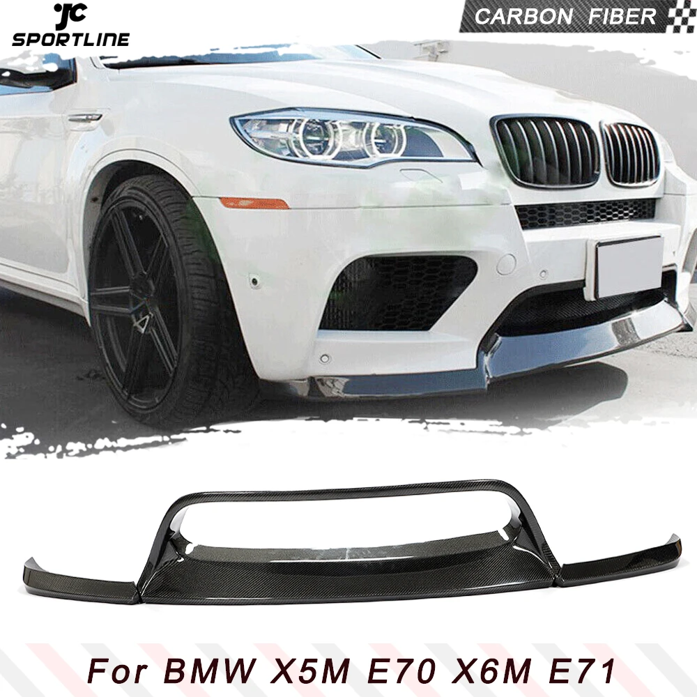 Carbon Fiber Front Bumper Lip for BMW X5M E70 X6M E71 2010 2014 Front ...